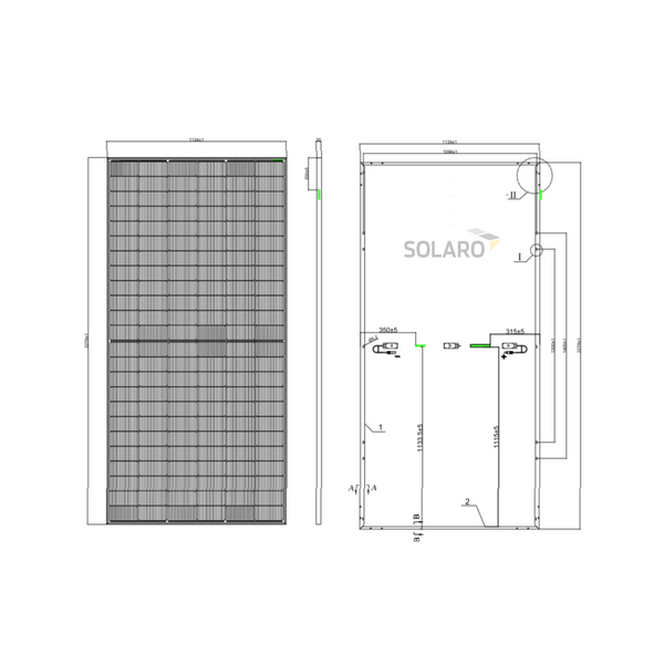 Panou fotovoltaic 585W Solaro